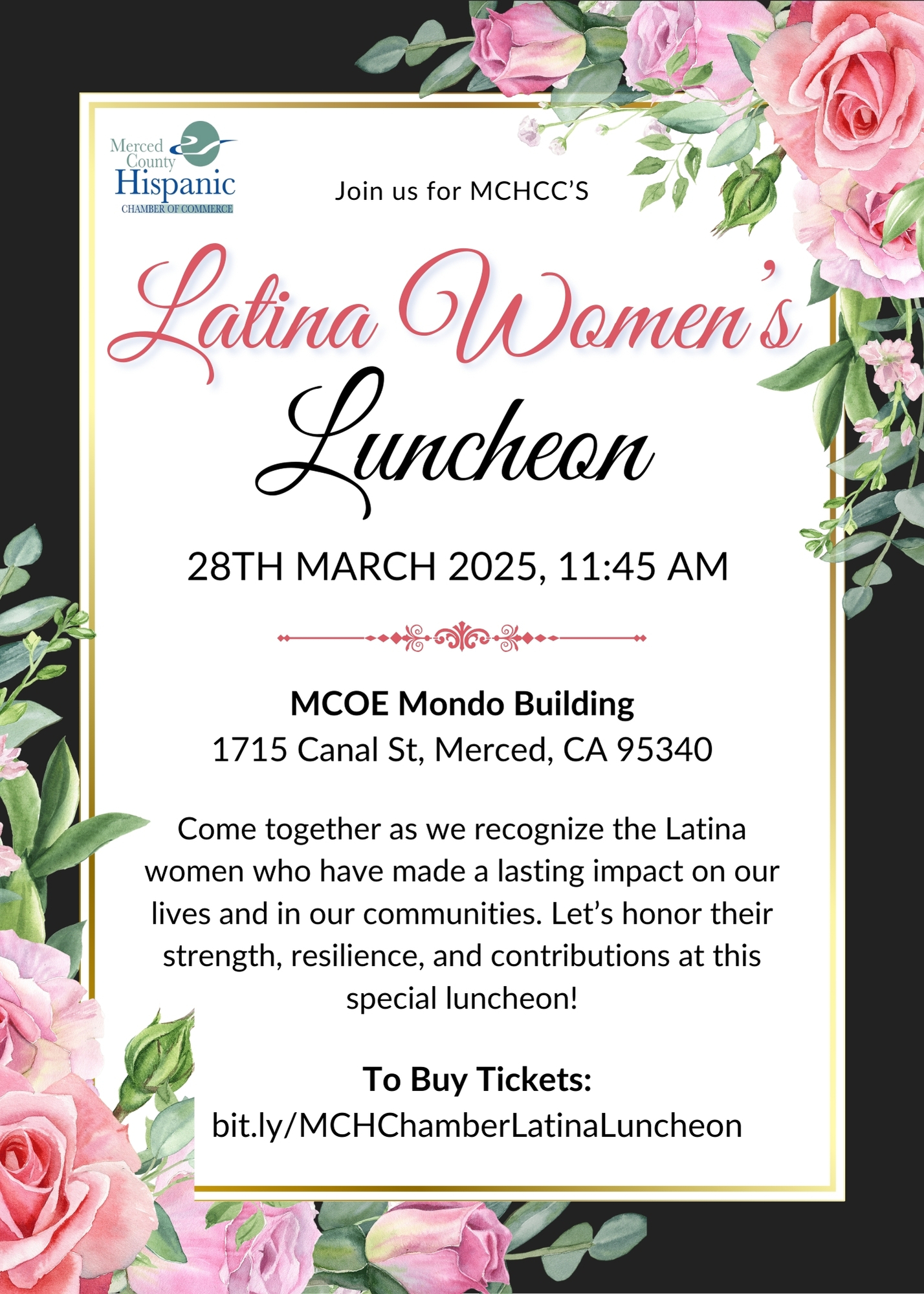 MCHCC's Latina Women's Luncheon 2025 - Merced Hispanic Chamber of Commerce